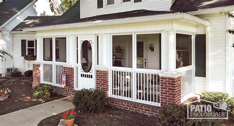 Enclosed Front Porch Entry Screened In Porch And Screen Rooms Tripod