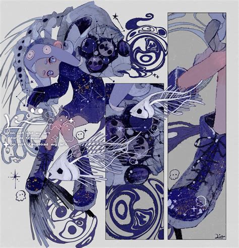 Octoling Player Character And Octoling Girl Splatoon Drawn By Li R Danbooru