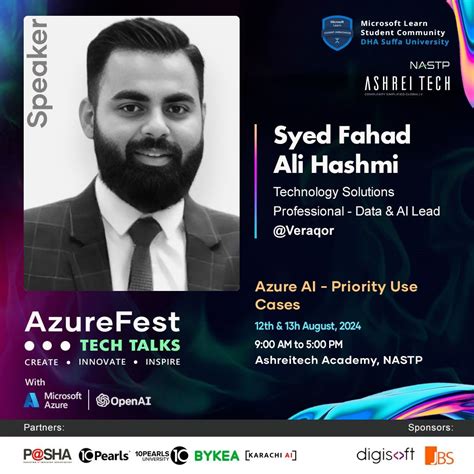 Fahad Ali On Linkedin Azurefest2024 Data Ai Microsoft Azure Seeyounext