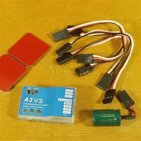 Promo 3 Axis Gyro A3 V2 Flight Untuk Pesawat Rc Fixed Wing Sayap Tetap Diskon 23 Di Seller