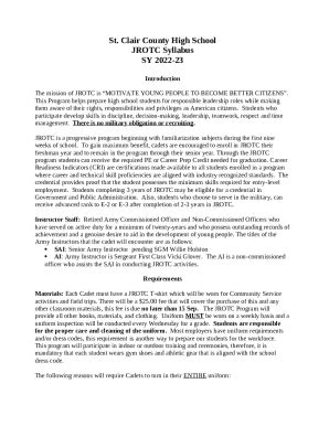 The Mission Of JROTC Is MOTIVATE Babe PEOPLE TO BECOME BETTER CITIZENS Doc Template PdfFiller