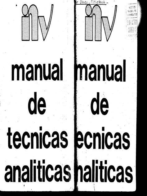 Manual De Tecnicas Analiticas Pdf Pdf