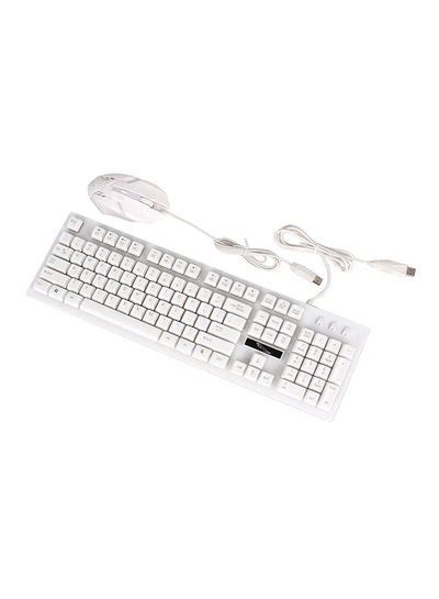 G20 Backlight Usb Wired Keyboard And Mouse Set White Price In Uae Noon Uae Kanbkam