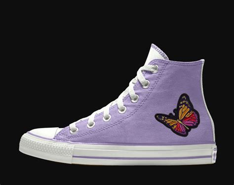 Converse Shiny Purple Iridescent High Top Sneakers