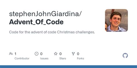 GitHub StephenJohnGiardina Advent Of Code Code For The Advent Of Code Christmas Challenges