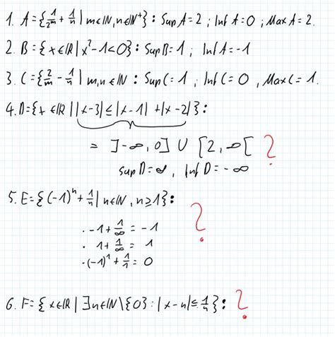 Supremum Infimum Maximum Und Minimum Von Teilmengen Bestimmen