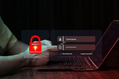Premium Photo Cyber Security And Security Password Login Online