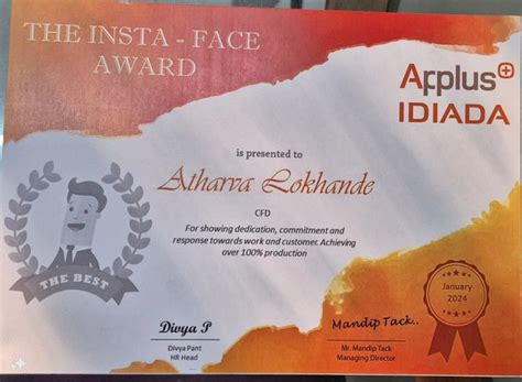 Atharva Lokhande On Linkedin Sandeepmungala Instafaceaward Teamwork Gratitude