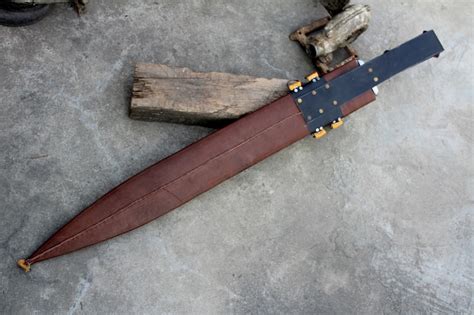 Inches Blade Large Xiphos Sword Greek Xiphos Hand Forged Etsy