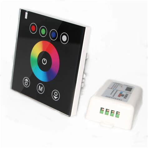 Free Ship Wall Switch Rgb Touch Controller 24g Wireless Led Dimmer