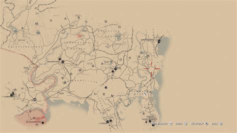Red Dead Redemption 2 Map Sakiie