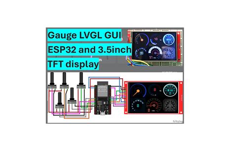 esp32 3 5inch tft touch display ili9488 with lvgl ui part2