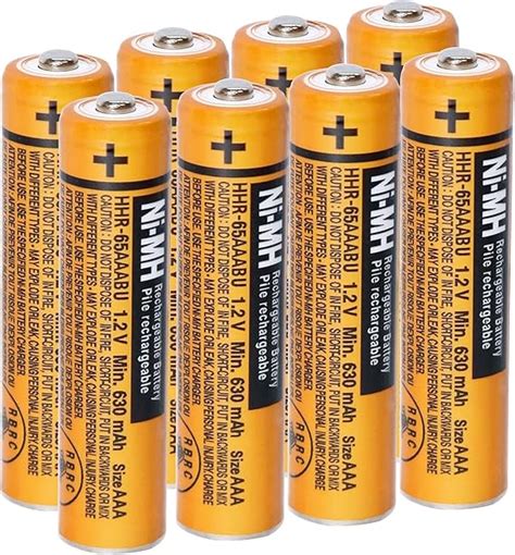 Akku AAA 630mAh Wiederaufladbare Batterien 1,2V AAA Accu NI-MH ...