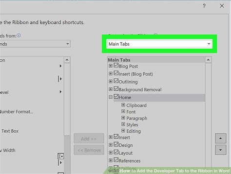 How To Add The Developer Tab To The Ribbon In Word Steps