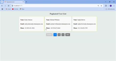 📃my latest project paginated user list 📃 i just completed a small