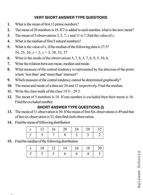 Class 10 Maths Statistics Notes All Important Notes