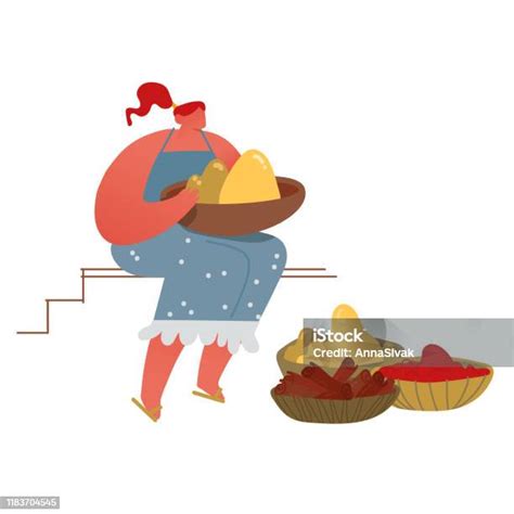 아시아 인도 조미료 시장에서 신선한 이국적인 음식 향신료와 다채로운 티카 파우더를 판매하는 여성 전통 식사와 홀리 축제를 요리