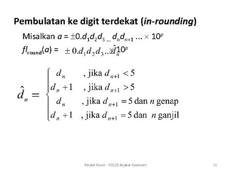Aplikasi Metode Eliminasi Gauss Pada Metode Numerik If