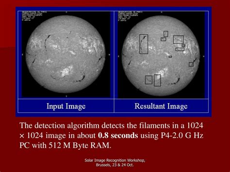 Ppt The Detection Of Filaments In Solar Images Powerpoint