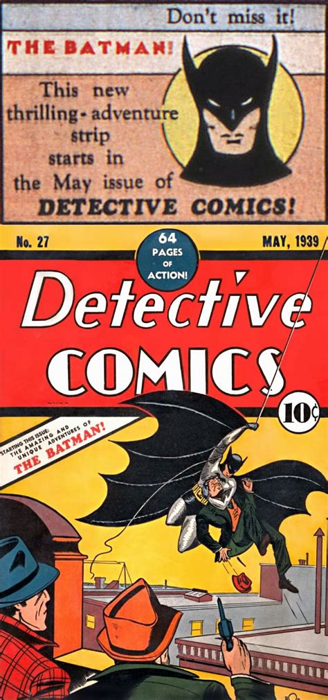 Detective Comics 27 May 1939 ~ This Marks The First Appearance Of