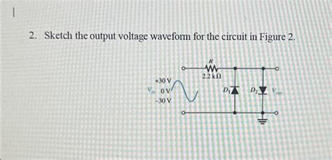 Solved Sketch The Output Voltage Waveform For The Circuit Chegg