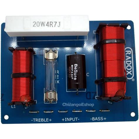 Crossover Pasivo Profesional 2 Vias 300w 4 8 Ohms Radox Ch140 792