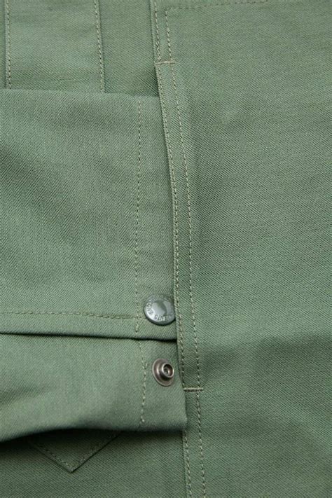 Engineered Garments Reverse Sateen Workaday Army Shirt Olive Garmentory