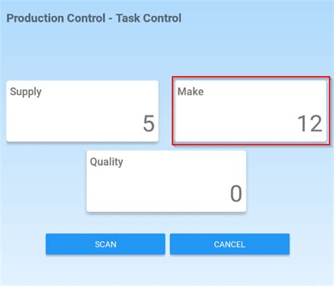 confirm production task seidor mobile wms cloud
