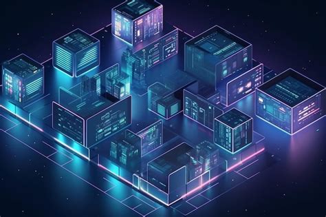 Premium Photo Concept Of Big Data Processing Energy Station Of Future Server Room Rack Data