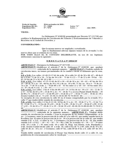 Ordenanza 10016 19 Pdf
