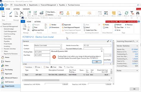 Dynamics Nav Navision Accounting Posting Period Kepler Management Systems