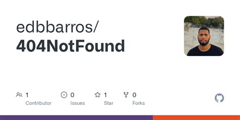 Github Edbbarros404notfound