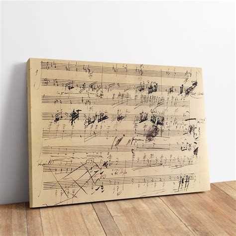 Ludwig Van Beethoven Moonlight Sonata Original Handwritten Score Print
