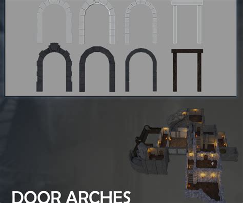 artstation 125 piece dungeon modular kitbash blender and unreal