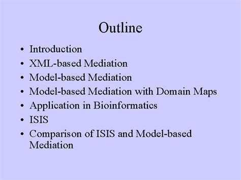 Model Based Mediation With Domain Maps Xiaosen Li