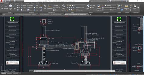 Desain Gedung Kantor Lantai Format Dwg Blogteknikgambarbangunan