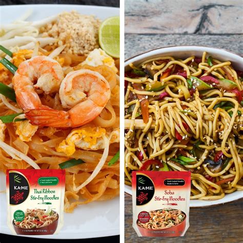 Noodle Combo Pack Udon Soba Hokkien And Thai Ribbon