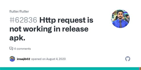 Request Is Not Working In Release Apk · Issue 62836 · Flutter