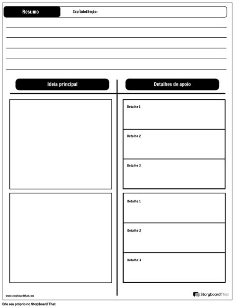 ITA Resumo C Idéia Principal Storyboard por pt examples