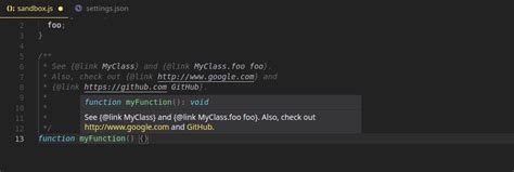 Jsdoc Link Text Not Parsed Properly · Issue 46734 · Microsoft