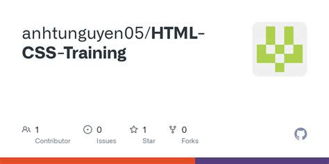 GitHub Anhtunguyen05 HTML CSS Training