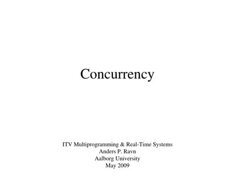 Ppt Concurrency Powerpoint Presentation Free Download Id9612994