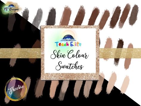 Procreate Skin Colour Swatch Graphic By TE Designs Creative Fabrica