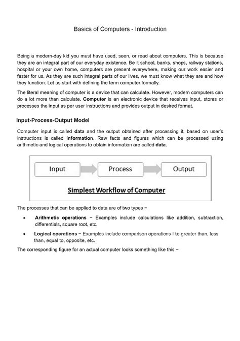 SOLUTION: Basics of computers - Studypool