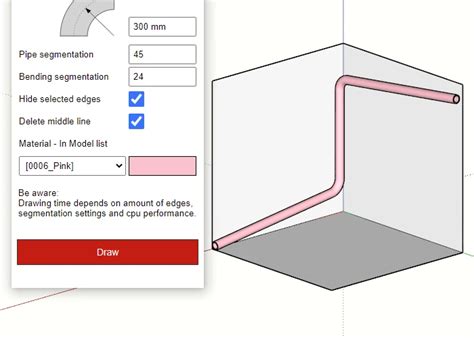 How To Create Curved Pipe In SketchUp