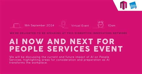 Chris Huffen On Linkedin Looking Forward To Discussing Ai In People Services At The Disruptive
