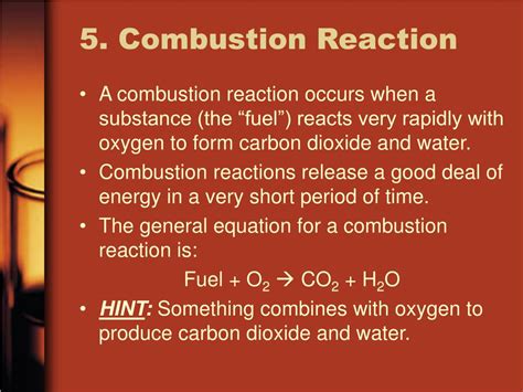 Ppt Types Of Chemical Reactions Powerpoint Presentation Free Download Id