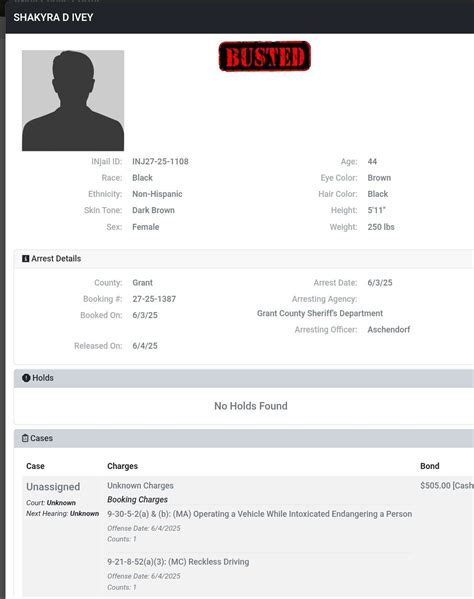 Grant County Busted Added A New Photo Grant County Busted