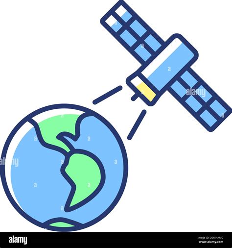 earth observation satellite earth stock vector images alamy
