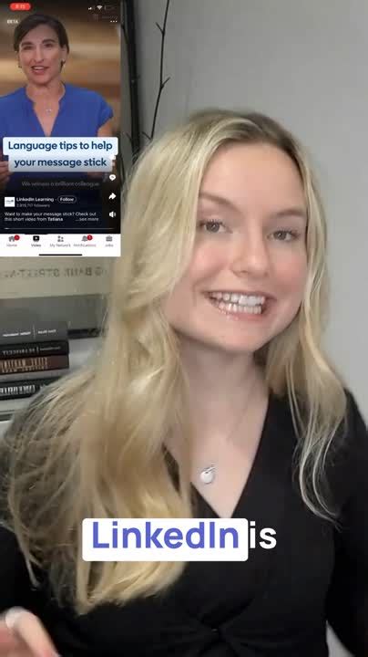 Video Lindsay Rosenthal On Linkedin Linkedins Tiktok Video Tab Is